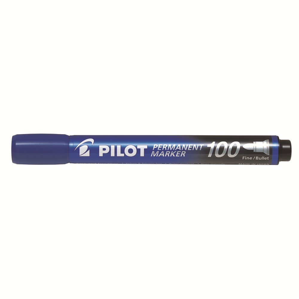 Markers & Highlighters - Pilot SCA-100 Permanent Marker Bullet 1mm Blue ...