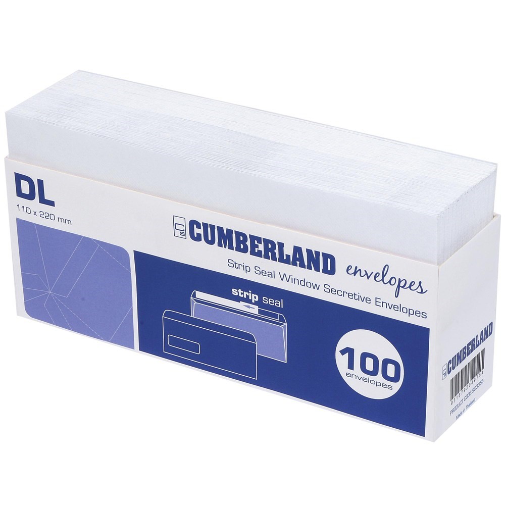 Envelopes & Post Accessories - Cumberland Window Face Envelope DL Strip ...